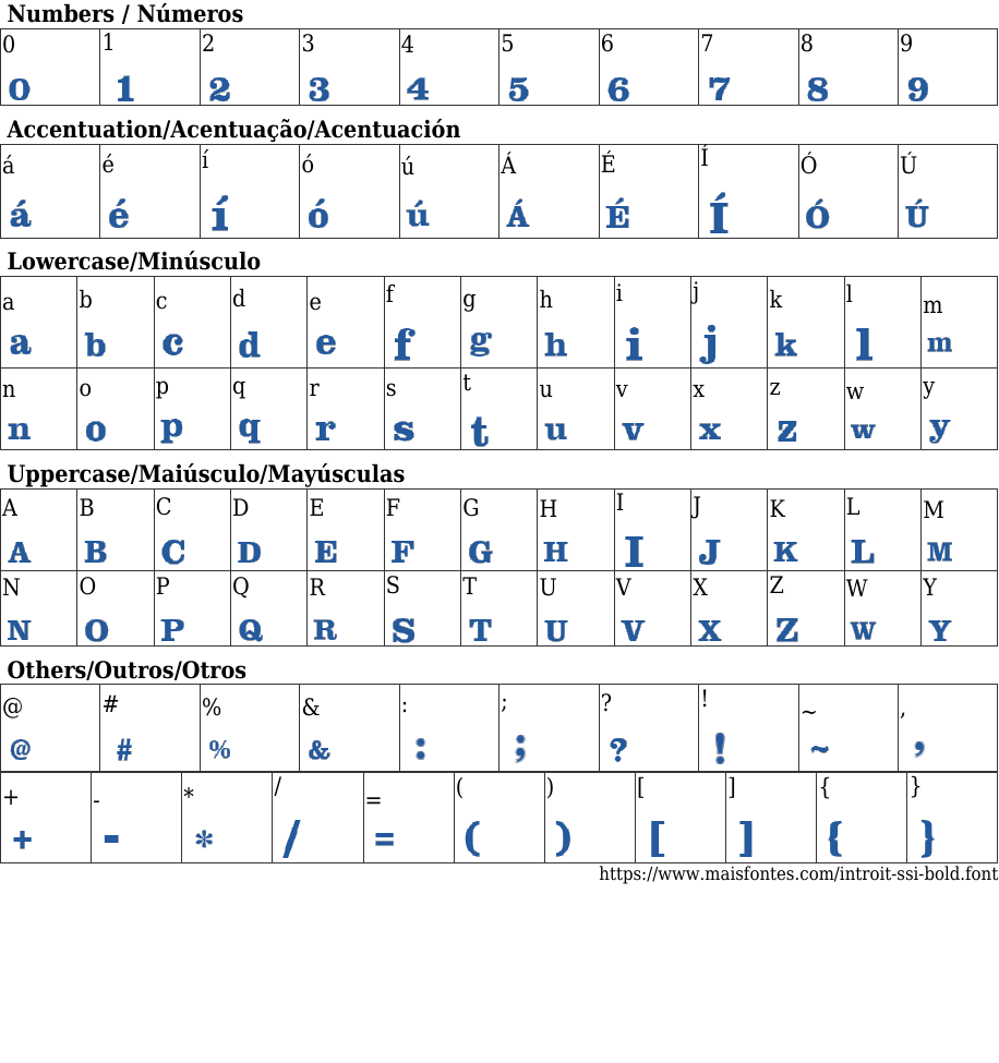 Introit SSi Bold: Free Font Download | MaisFontes