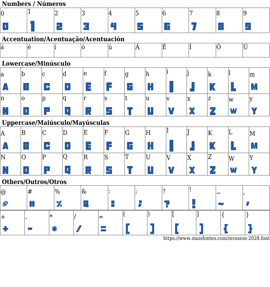Invasion 2028: Free Font Download | MaisFontes