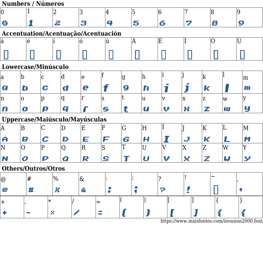 Invasion 2000: Free Font Download | MaisFontes