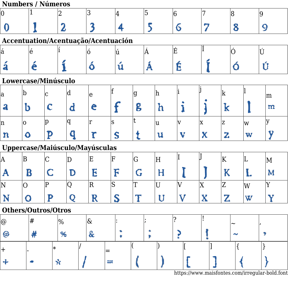 Irregular Bold: Free Font Download | MaisFontes