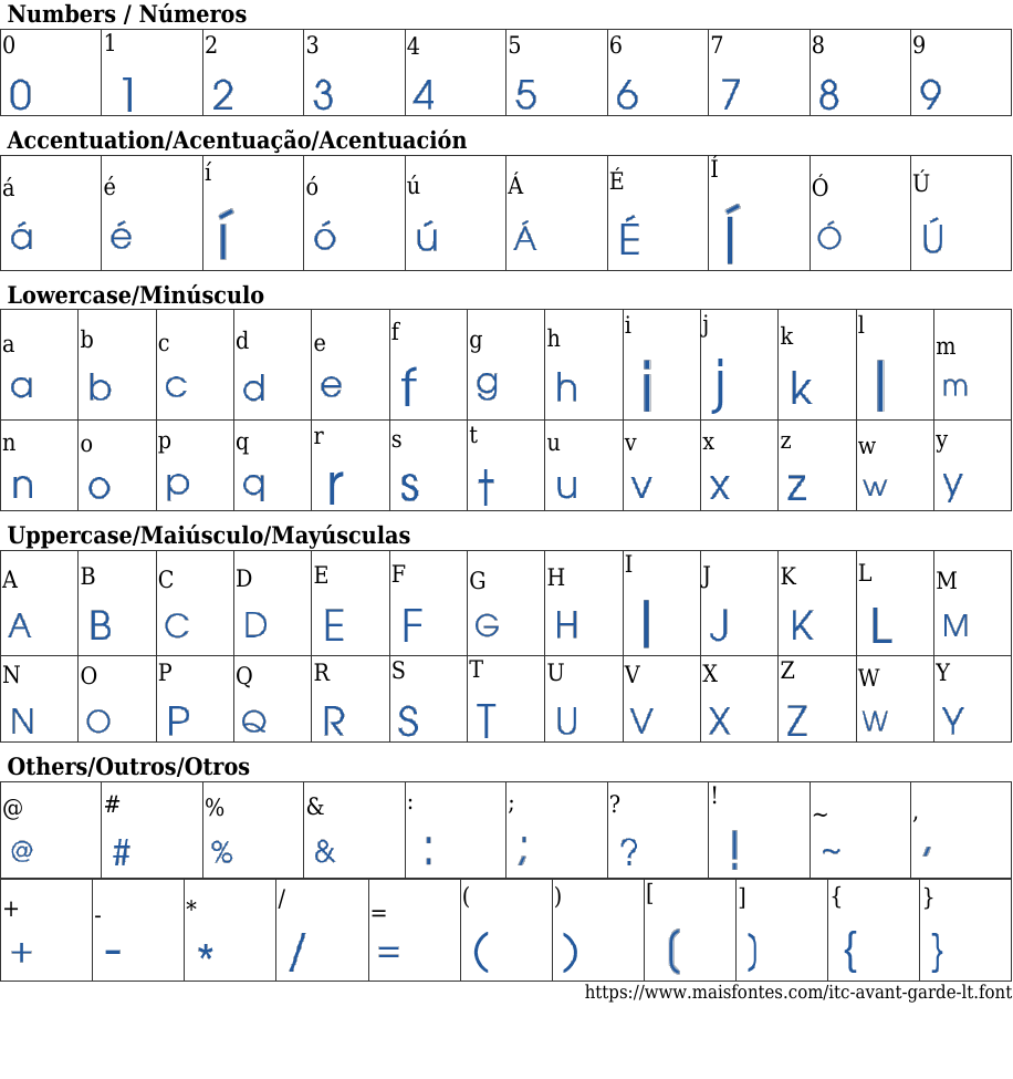 Avant Garde LT: Baixar Fonte Grátis | MaisFontes