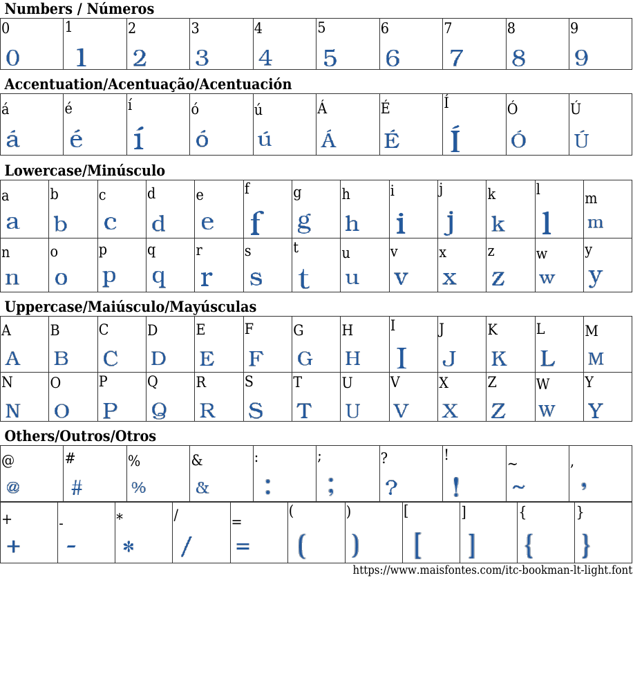 ITC Bookman LT Light: Baixar Fonte Grátis | MaisFontes