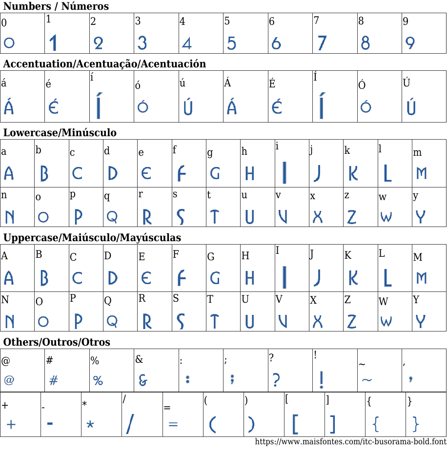 ITC Busorama Bold: Free Font Download | MaisFontes