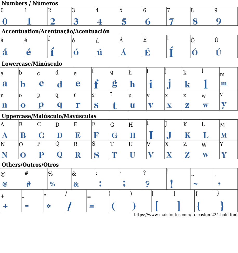 ITC Caslon 224 Bold: Free Font Download | MaisFontes
