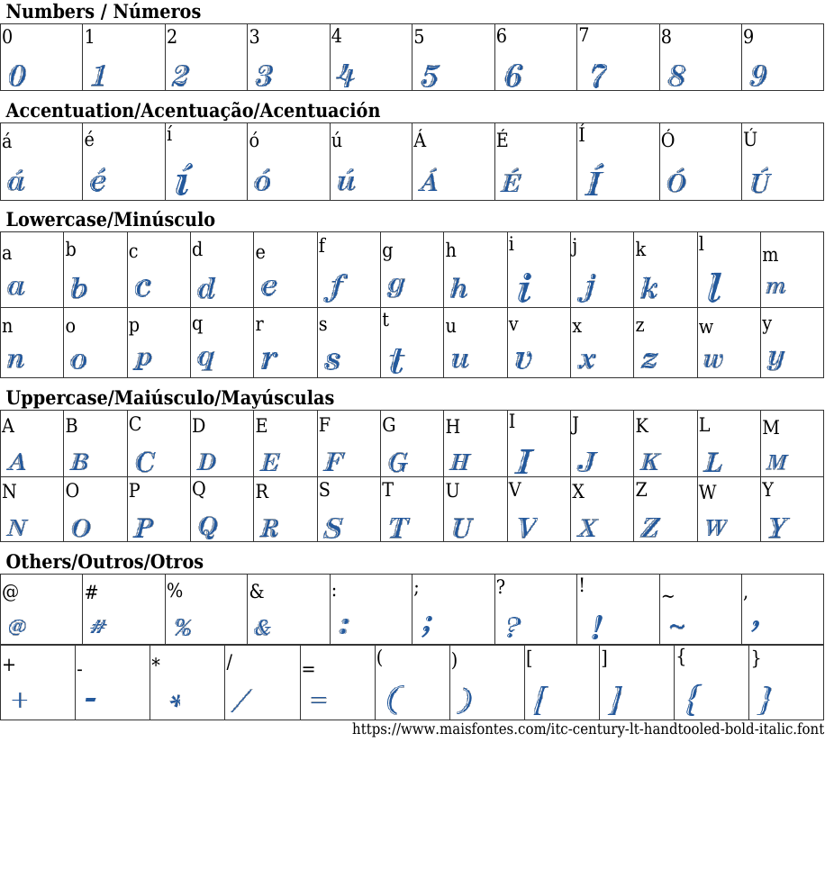 ITC Century LT Handtooled Bold Italic: Free Font Download | MaisFontes