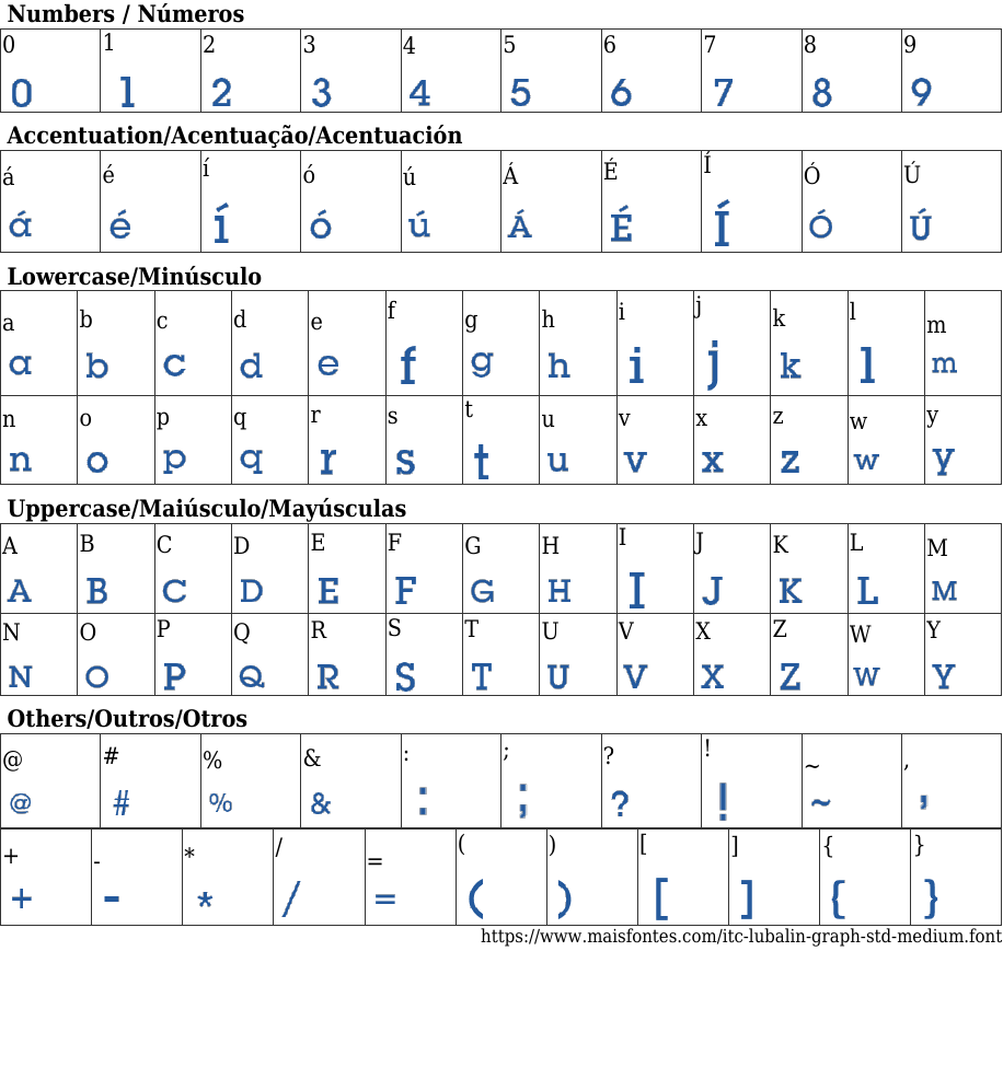 ITC Lubalin Graph Std Medium: Download Free Font | MaisFontes