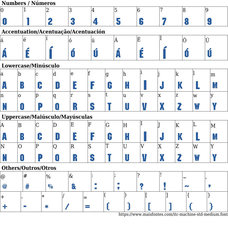 ITC Machine Std Medium: Free Font Download | MaisFontes