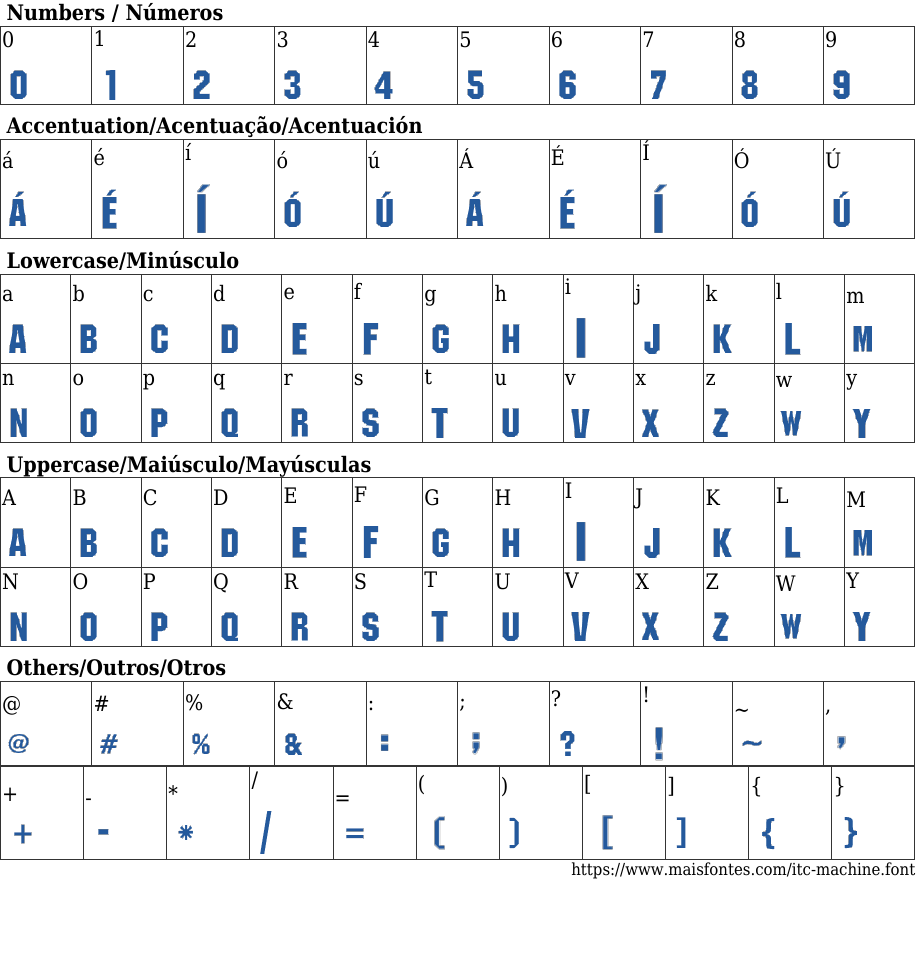 ITC Machine Font: Free Download | MaisFontes