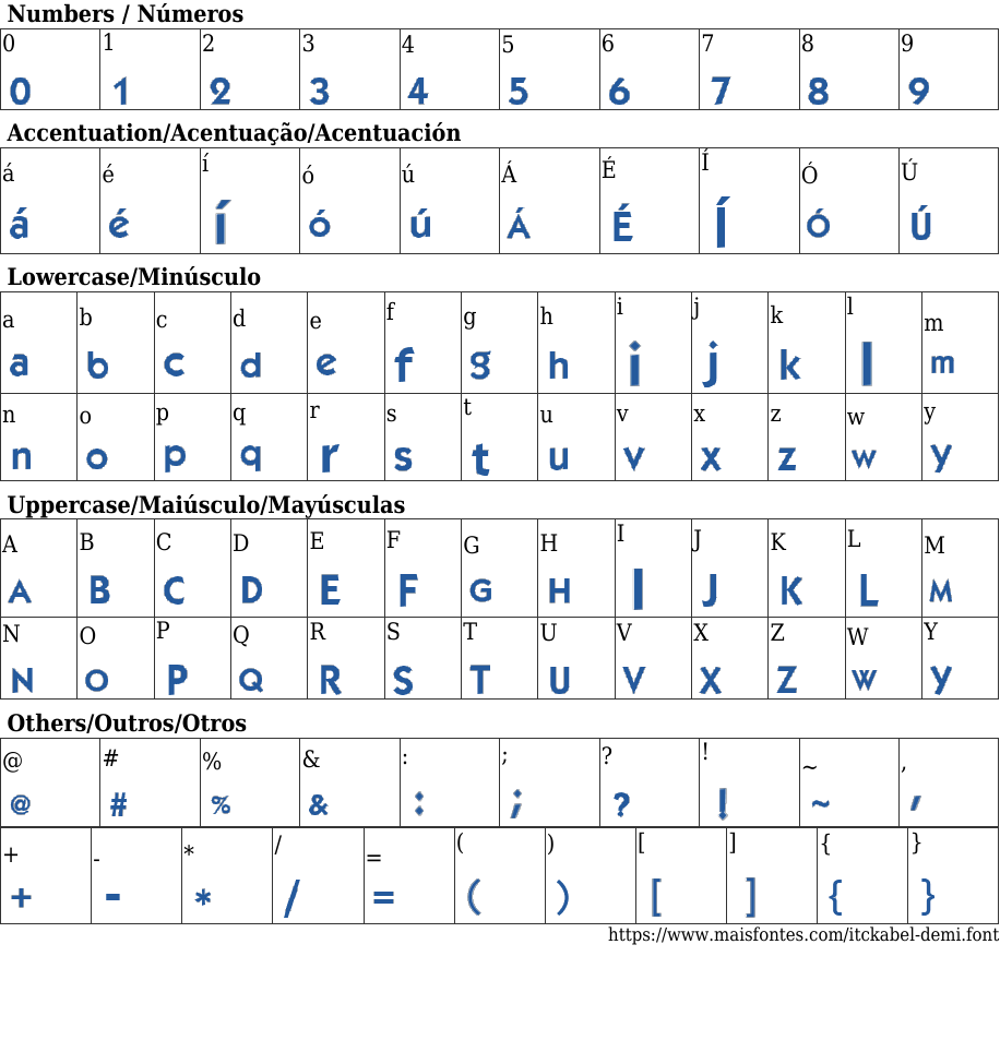 ITC Kabel Demi: Free Font Download | MaisFontes