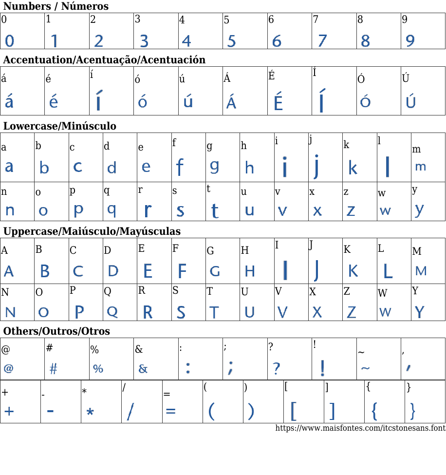 ITC Stone Sans: Kostenlose Schriftart herunterladen | MaisFontes