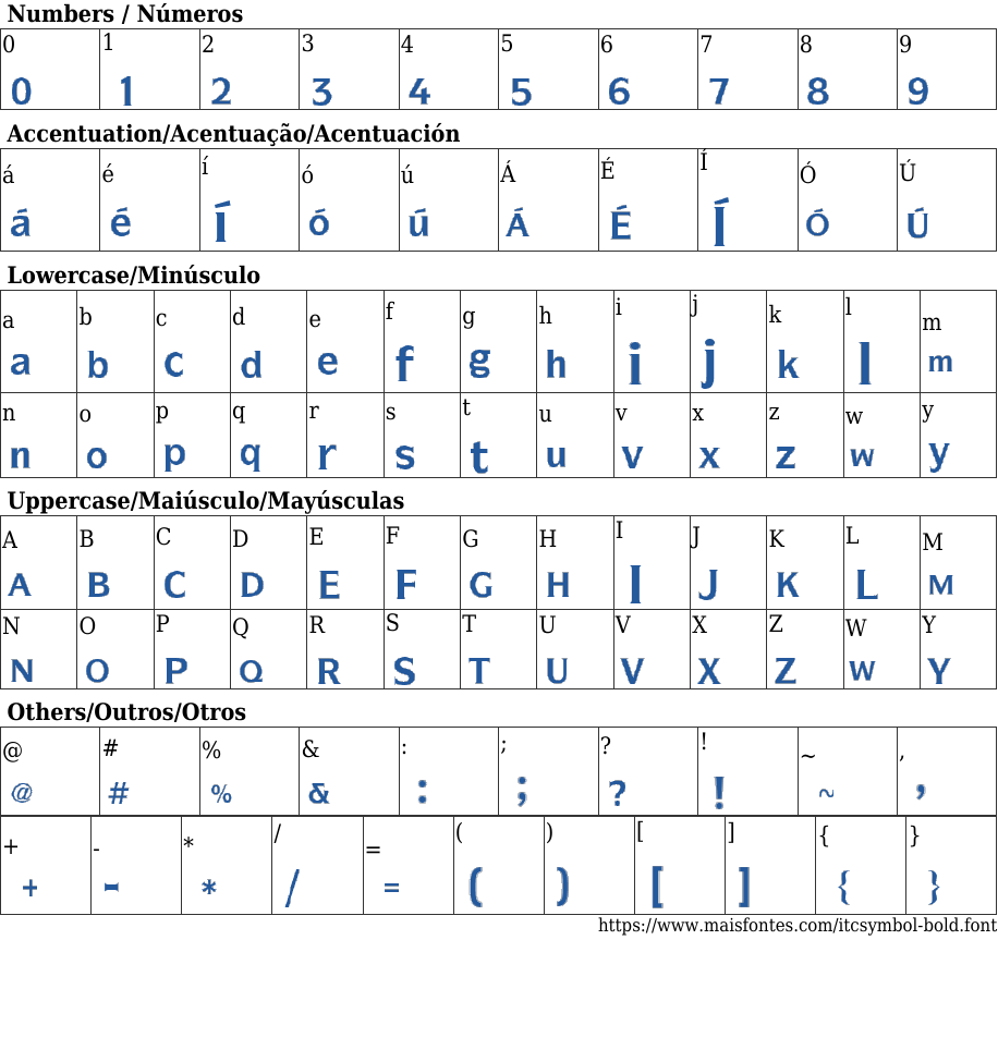 ITC Symbol Bold: Download Free Font | MaisFontes