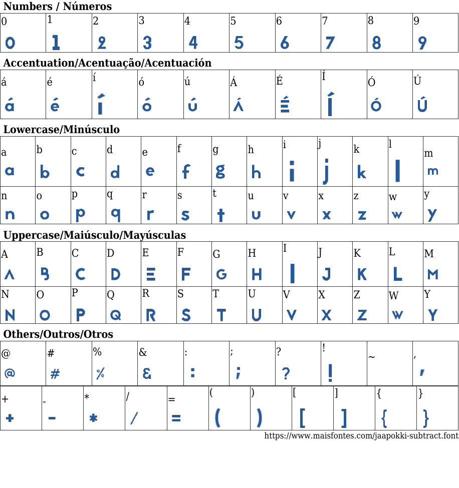 Jaapokki Subtract: Free Font Download | MaisFontes