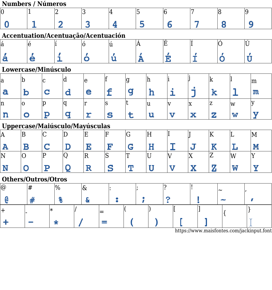 Jack Input: Baixar Fonte Grátis | MaisFontes