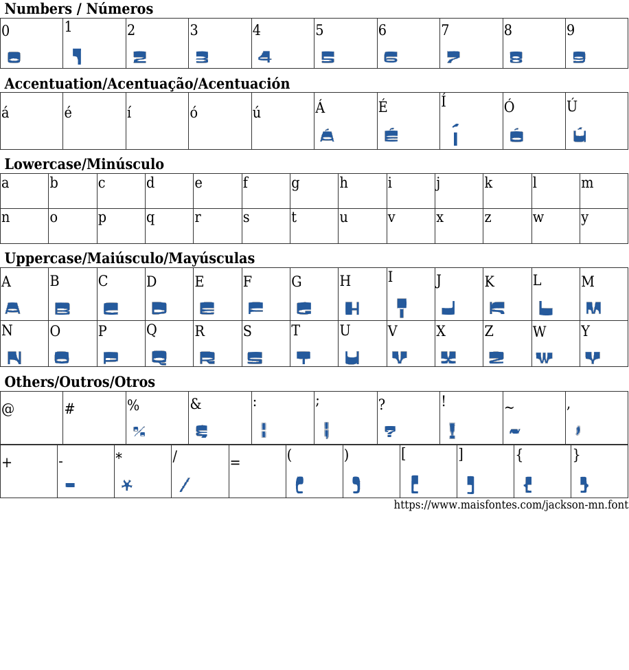 JACKSON MN: Free Font Download | MaisFontes