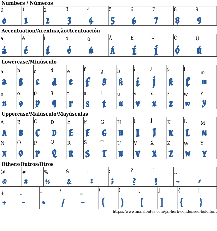 JAF Herb Condensed Bold: Download Free Font | MaisFontes