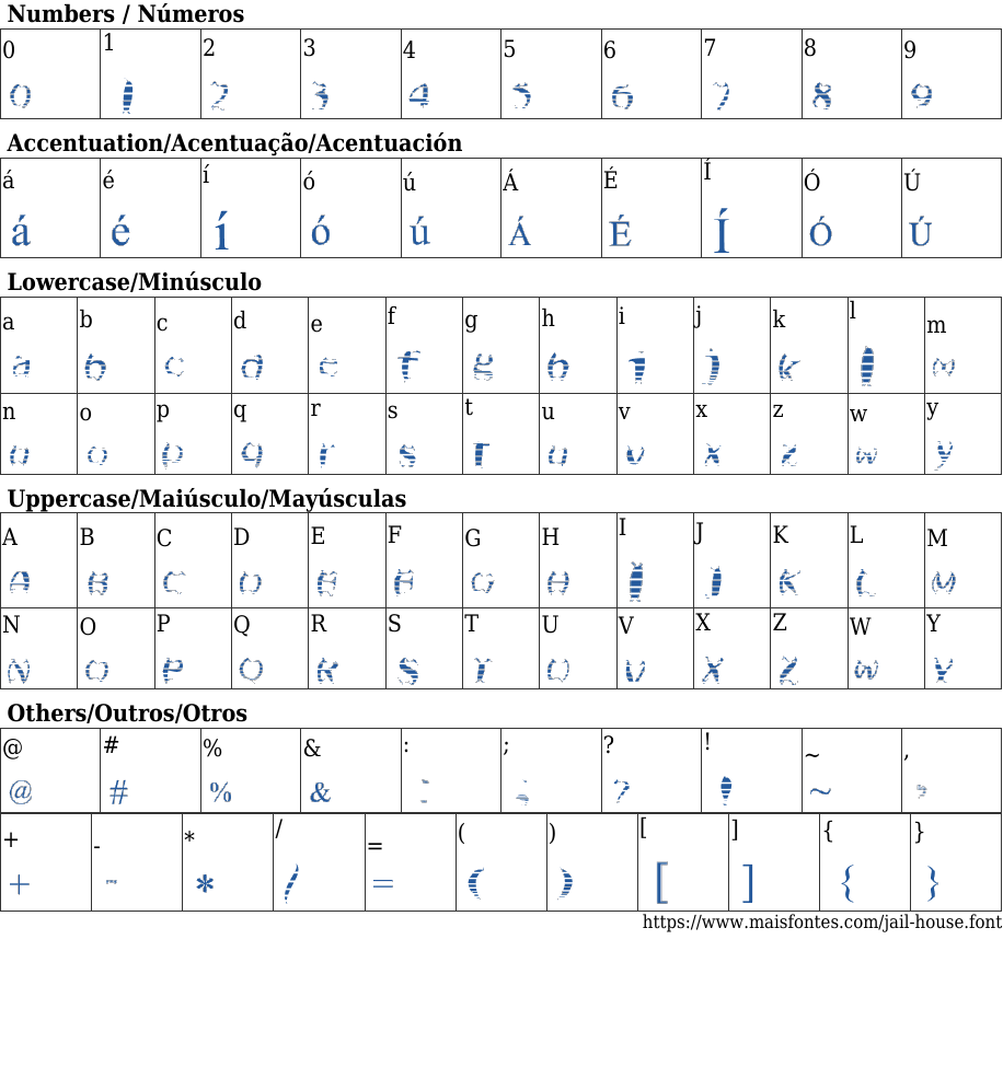 Jail House: Free Font Download | MaisFontes