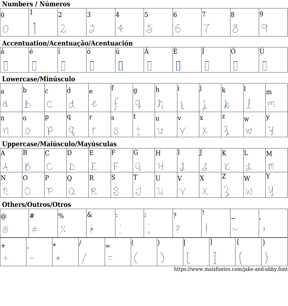 Jake and Abby: Baixar Fonte Grátis | MaisFontes