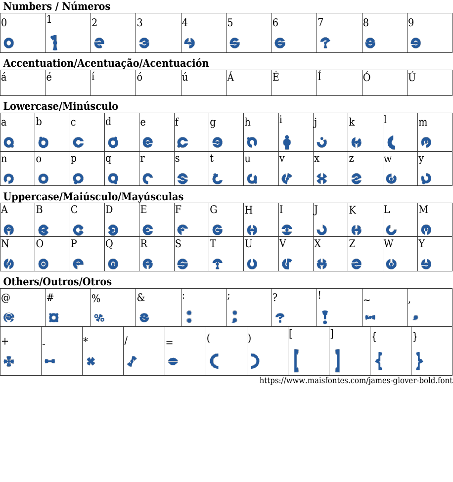 JAMES GLOVER Bold: Free Font Download | MaisFontes