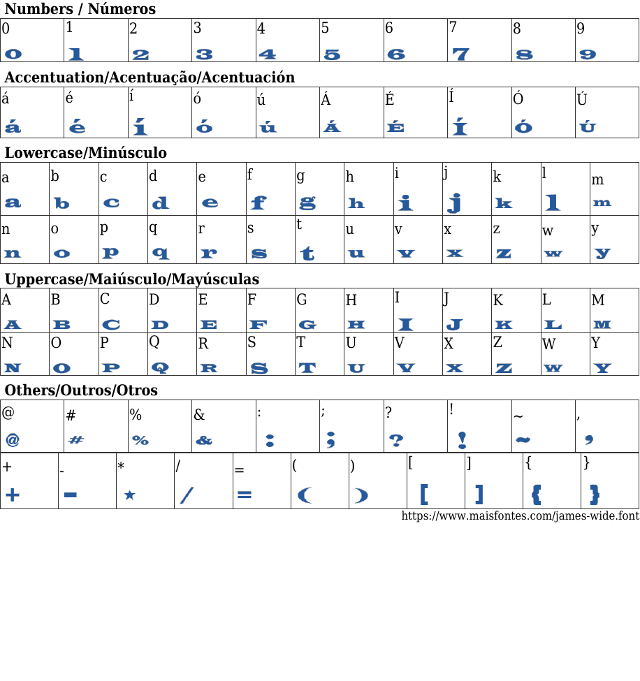 James Wide: Free Font Download | MaisFontes