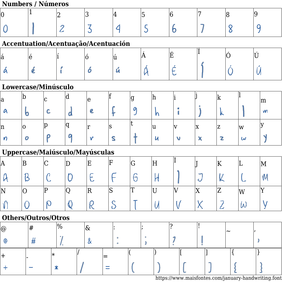 January Handwriting: Free Font Download | MaisFontes