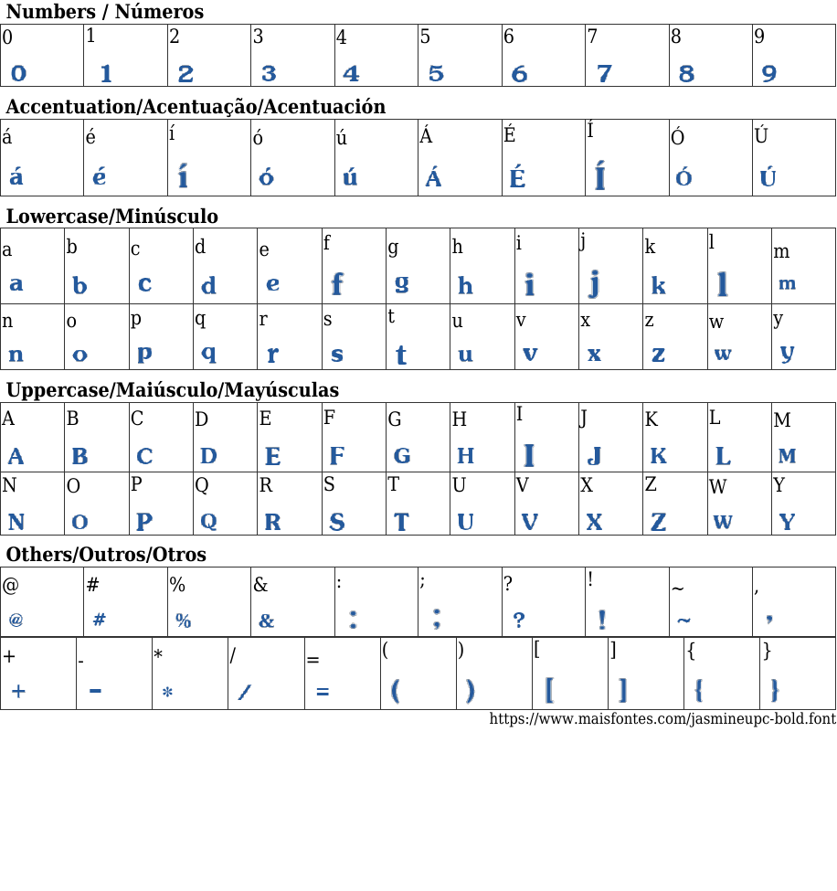 Jasmine UPC Bold: Download Free Font | MaisFontes