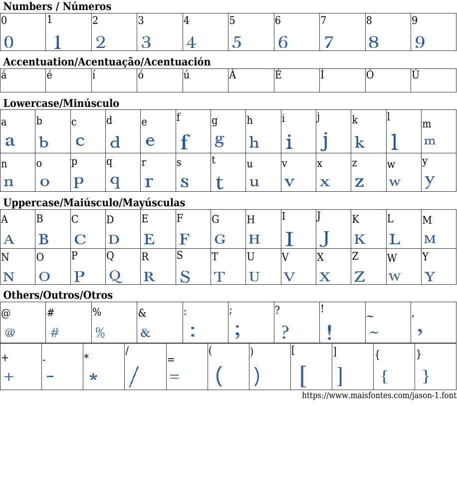 Jason 1: Free Font Download | MaisFontes
