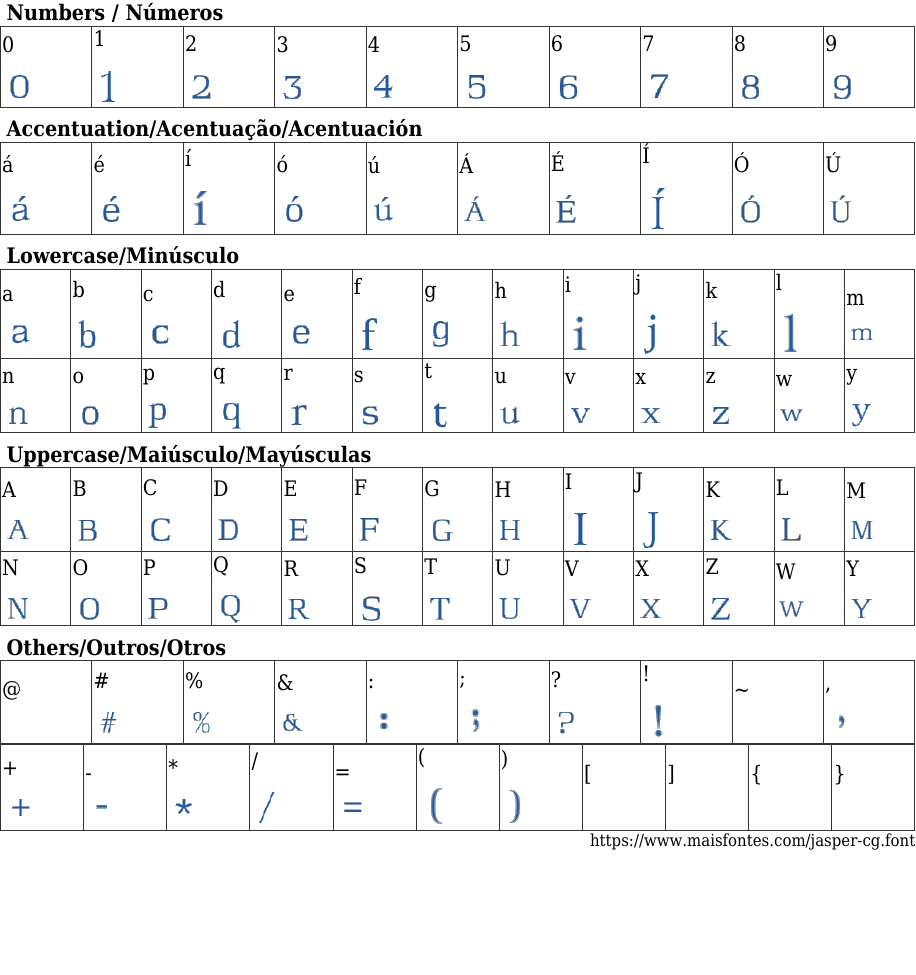 Jasper CG: Free Font Download | MaisFontes