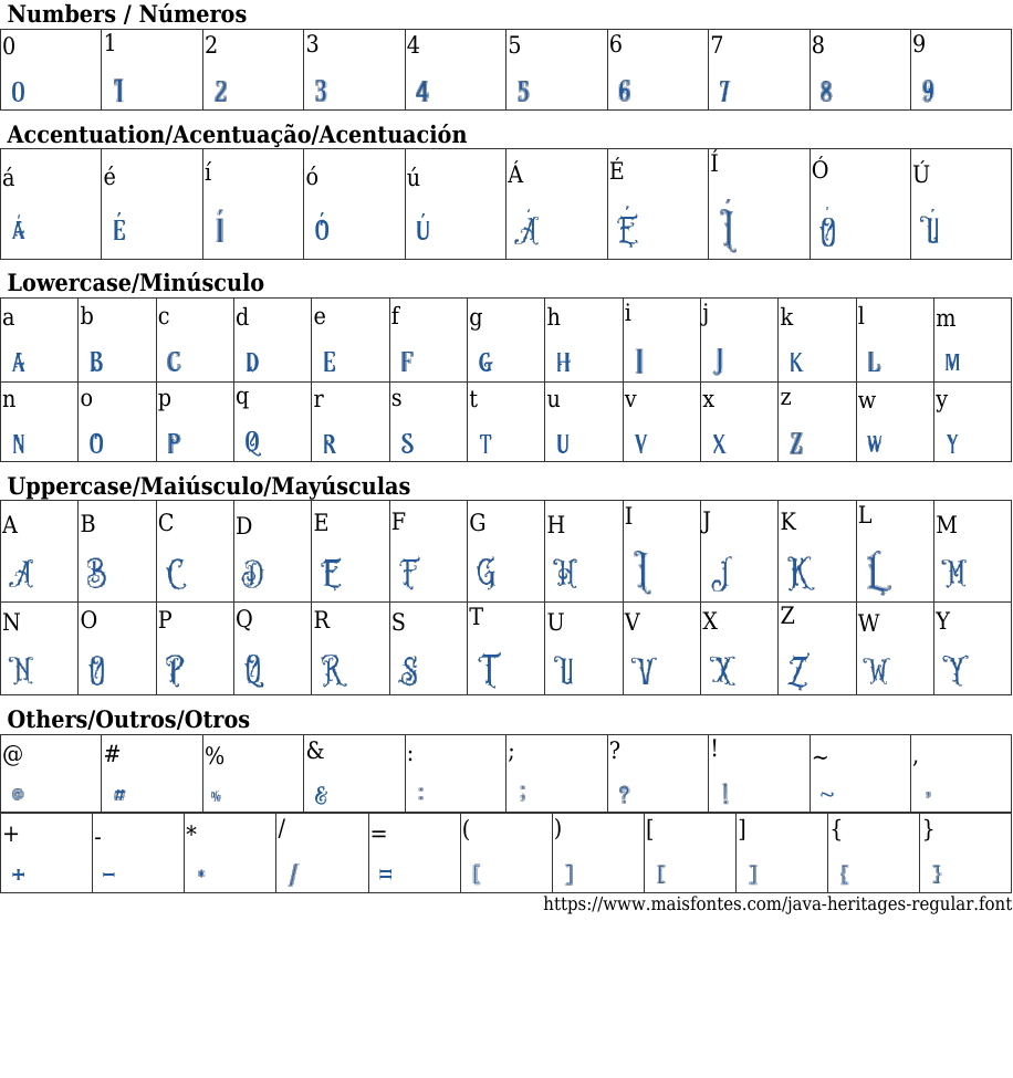 Java Heritages Regular: Baixar Fonte Grátis | MaisFontes