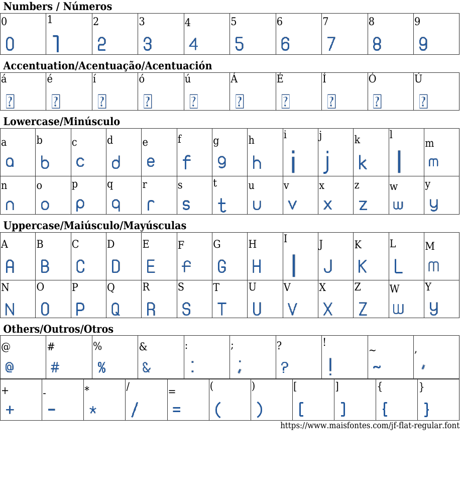JF Flat Regular: Free Font Download | MaisFontes