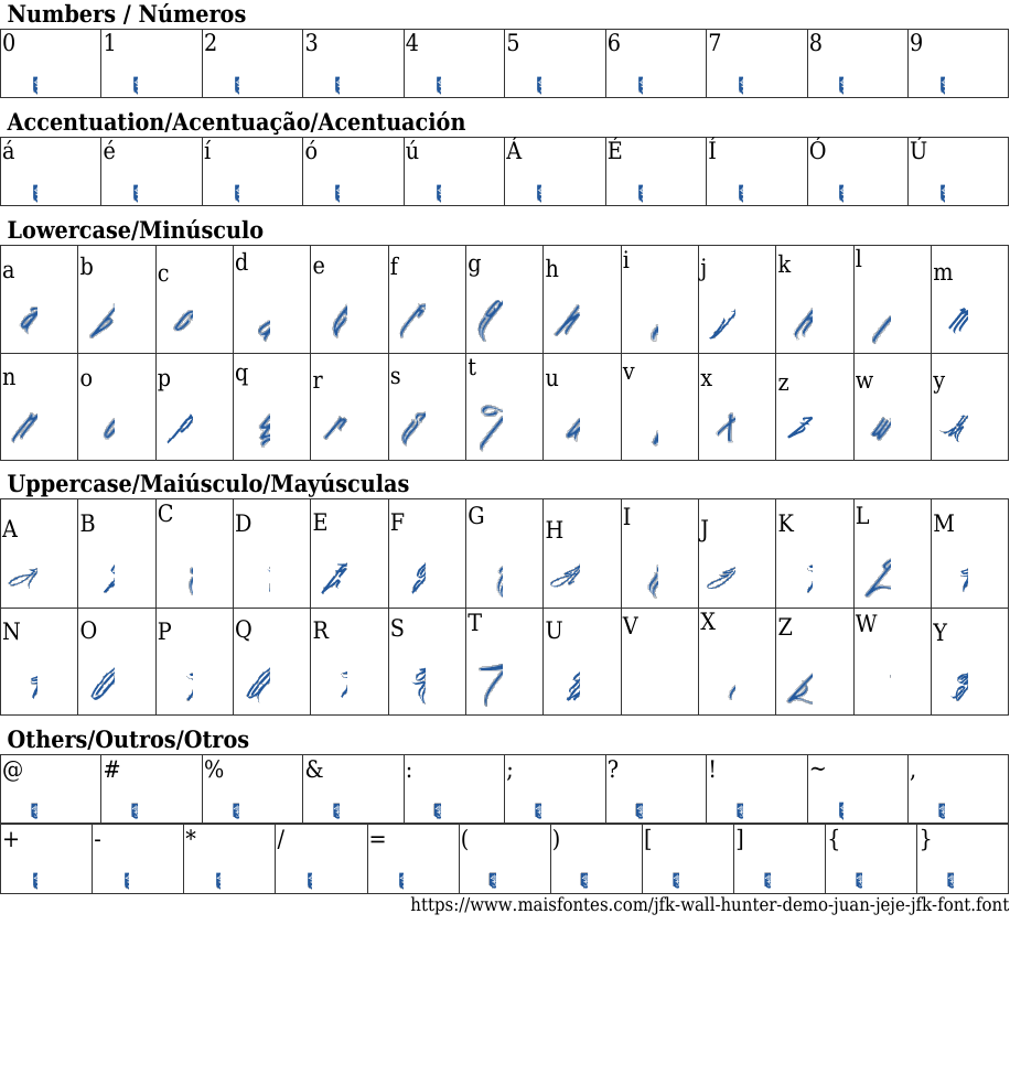 JFK Wall Hunter Demo Juan Jeje JFK: Baixar Fonte Grátis | MaisFontes
