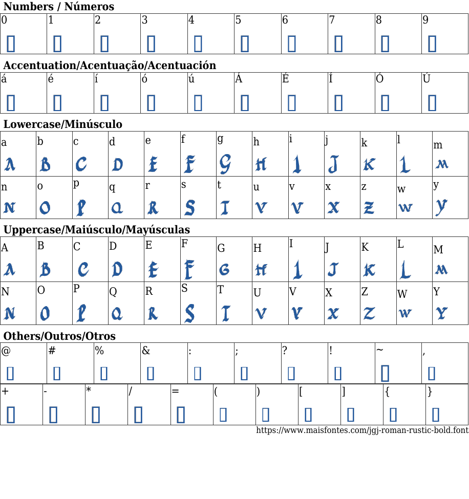 JGJ Roman Rustic Bold: Baixar Fonte Grátis | MaisFontes