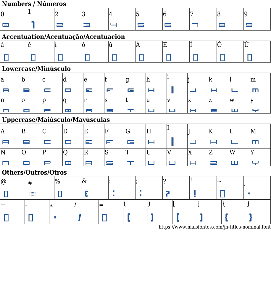 JH TITLES Nominal: Baixar Fonte Grátis | MaisFontes