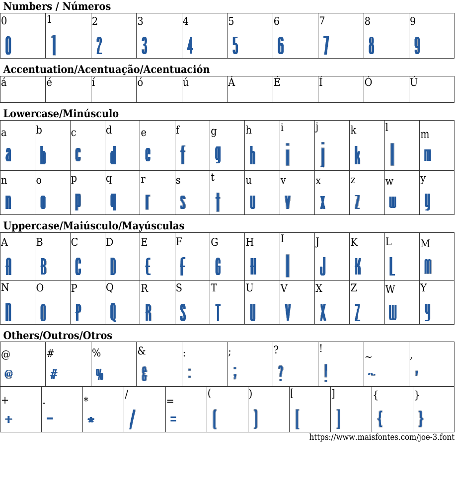 Joe 3: Free Font Download | MaisFontes