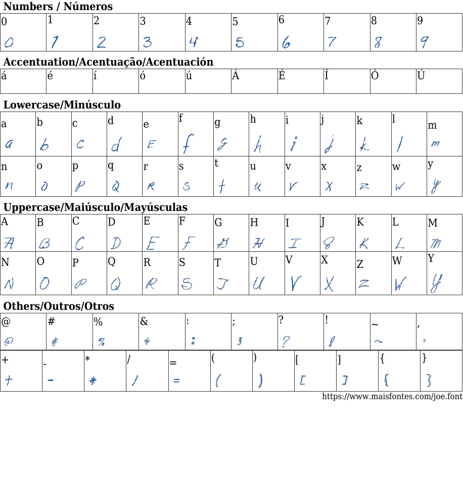 Joe: Free Font Download | MaisFontes