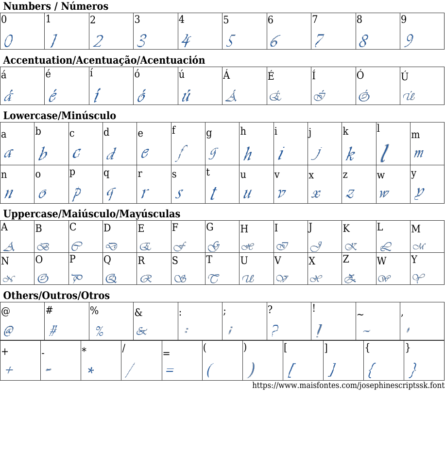 Josephine Script SSK: Free Font Download | MaisFontes