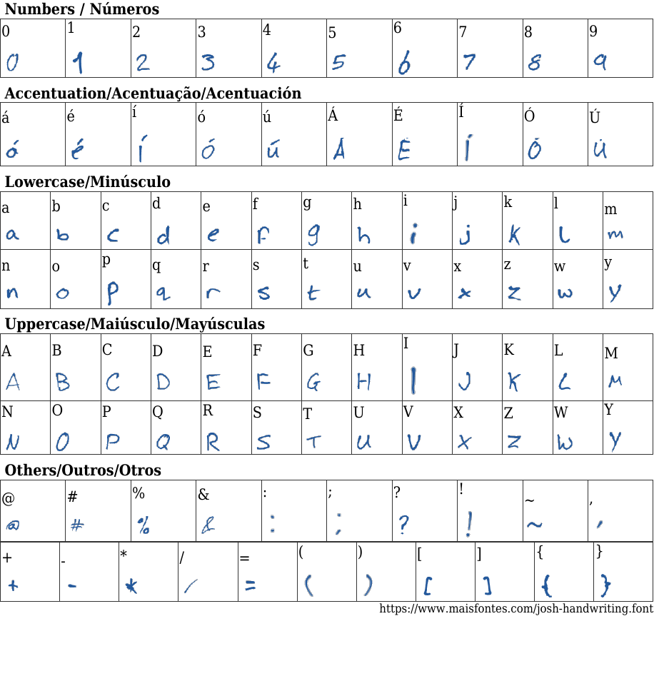 Josh Handwriting: Free Font Download | MaisFontes
