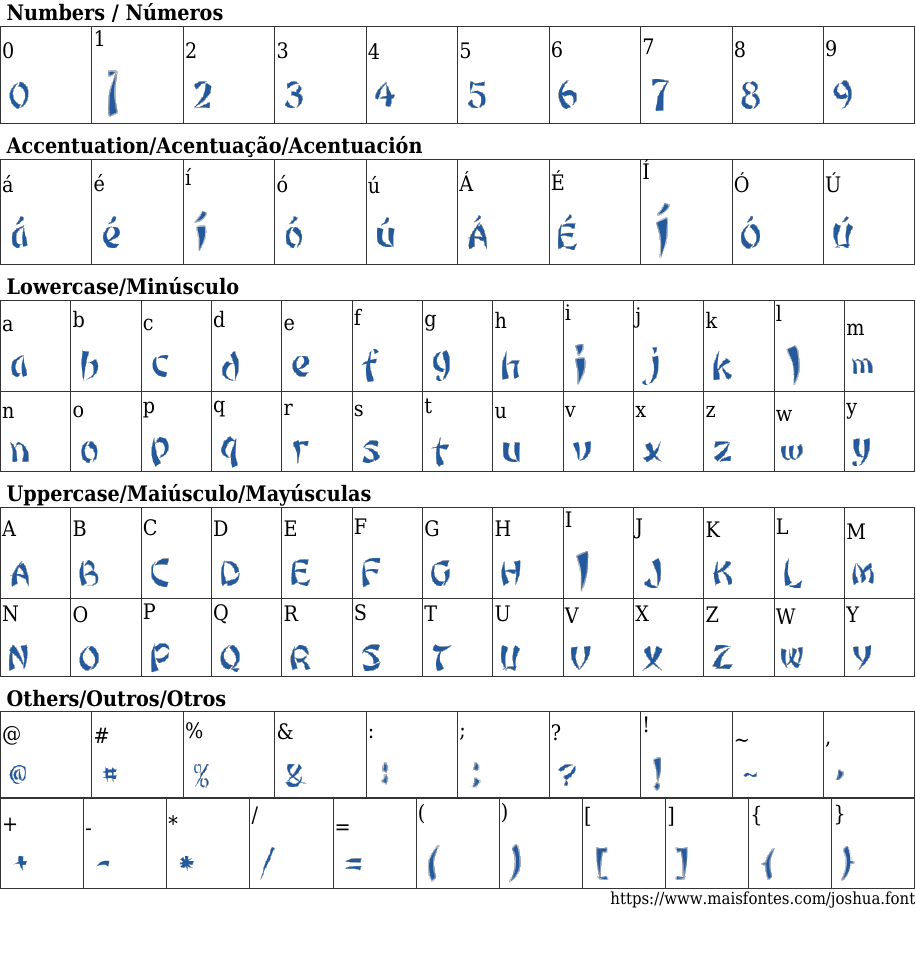 Joshua: Download Free Font | MaisFontes