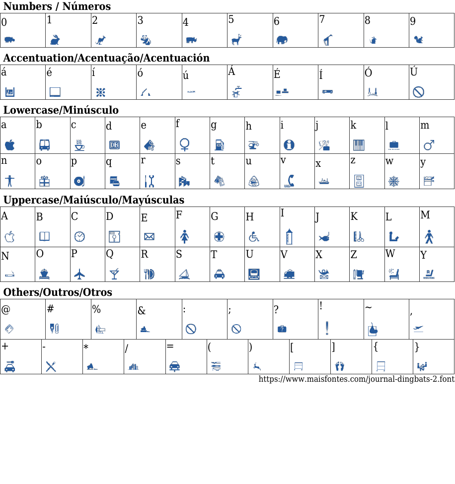 Journal Dingbats 2: Baixar Fonte Grátis | MaisFontes