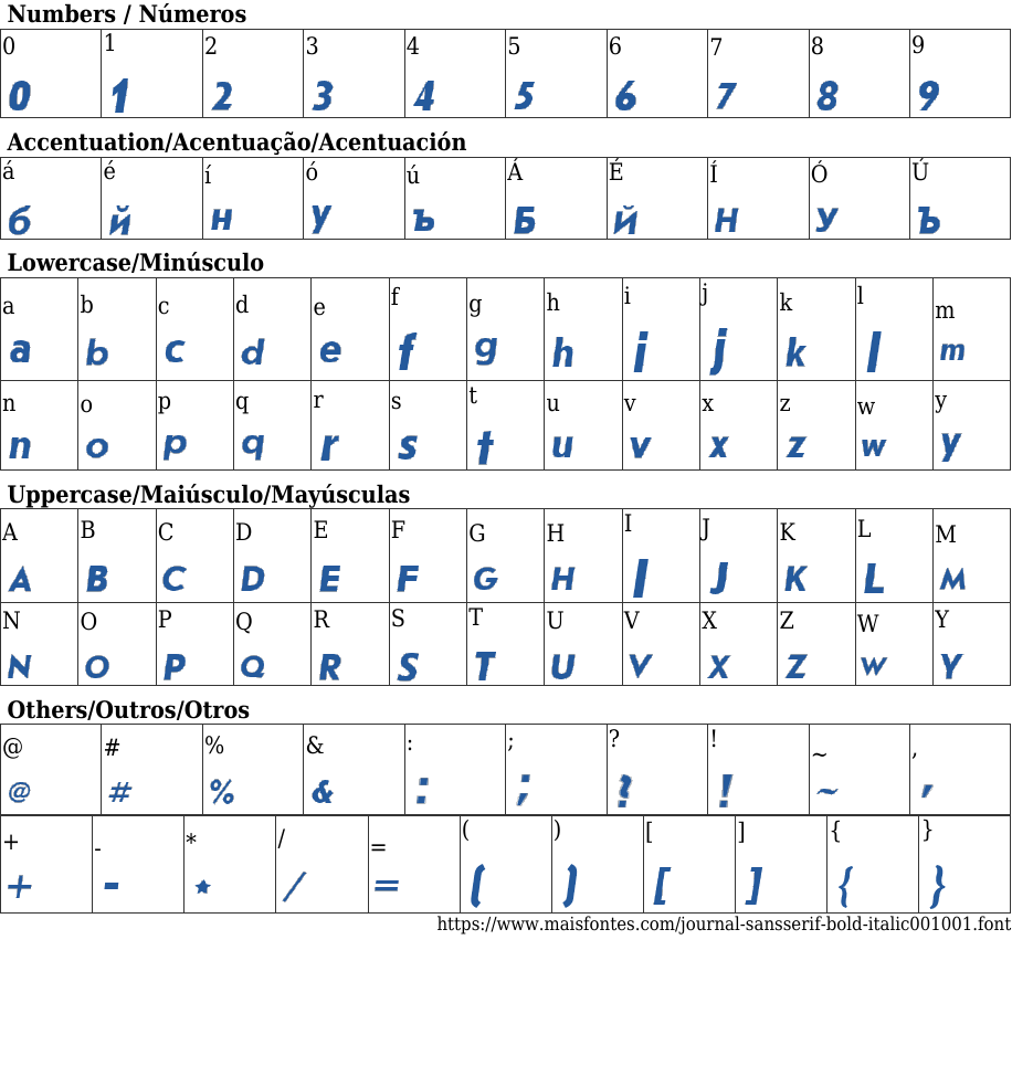 Journal Sans Serif Bold Italic: Free Font Download | MaisFontes