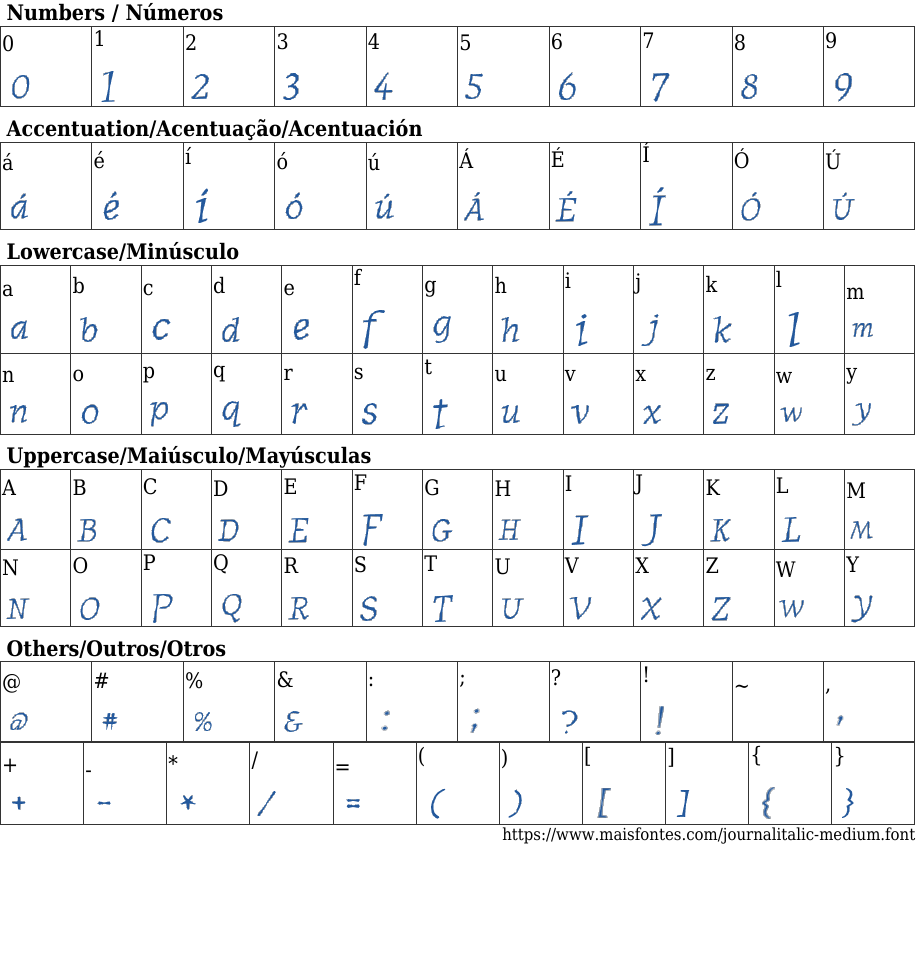 Journal Italic Medium: Free Font Download | MaisFontes