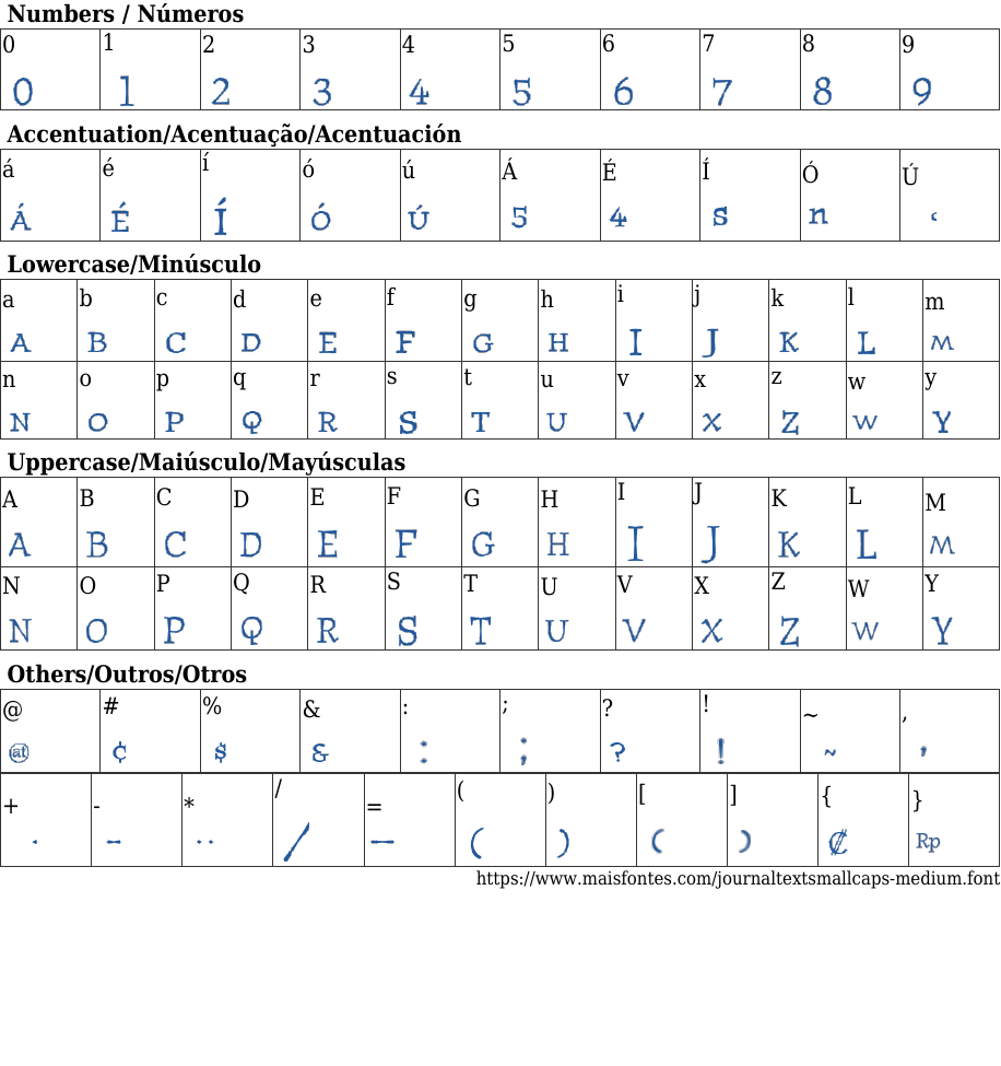 Journal Text Smallcaps Medium Font: Free Download | MaisFontes