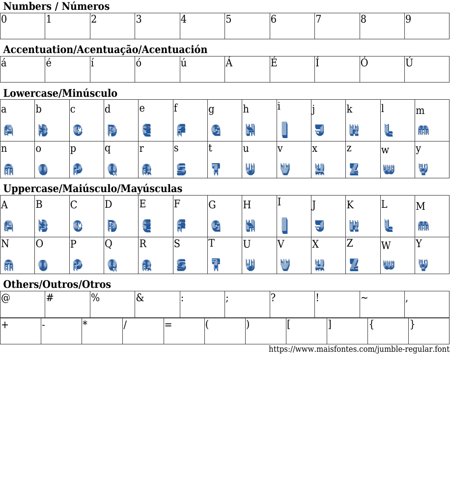 Jumble Regular: Free Font Download | MaisFontes