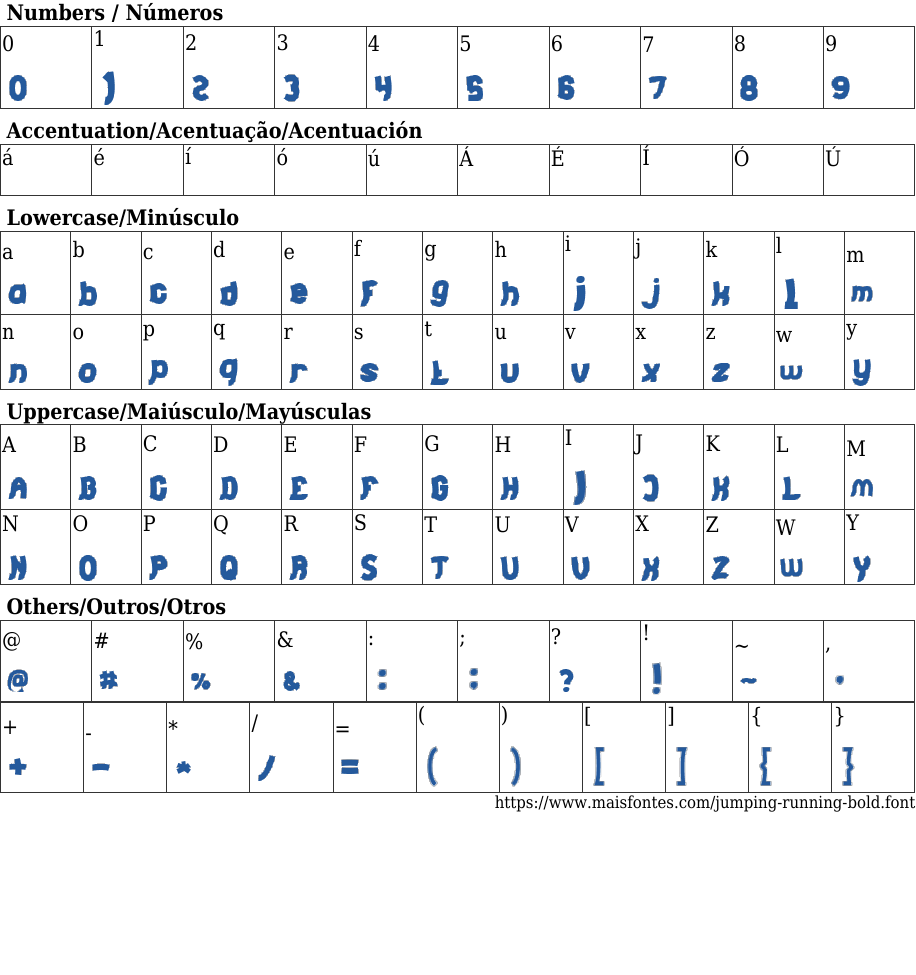Jumping Running Bold: Free Font Download | MaisFontes