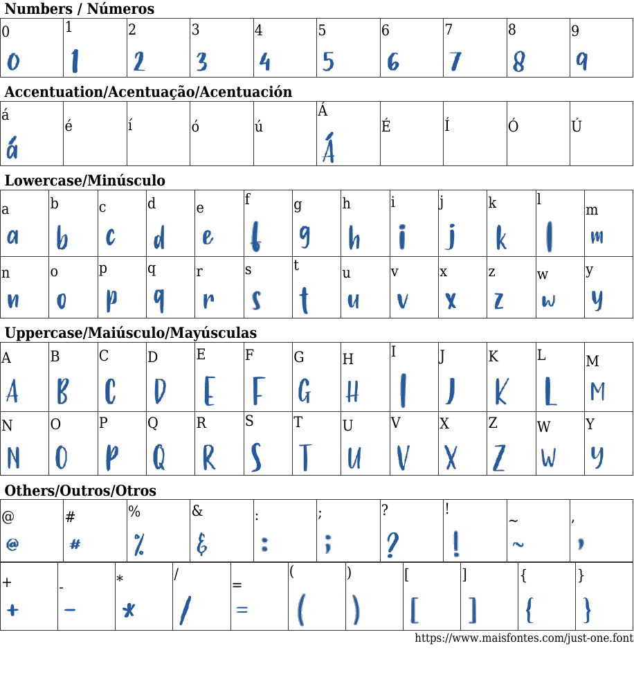 Just One: Baixar Fonte Grátis | MaisFontes