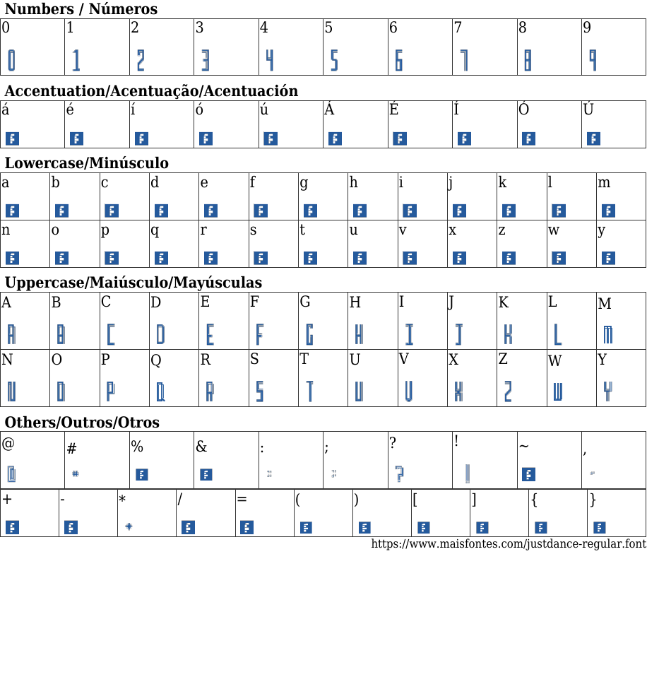 JUST DANCE CAPS Font: Free Download | MaisFontes