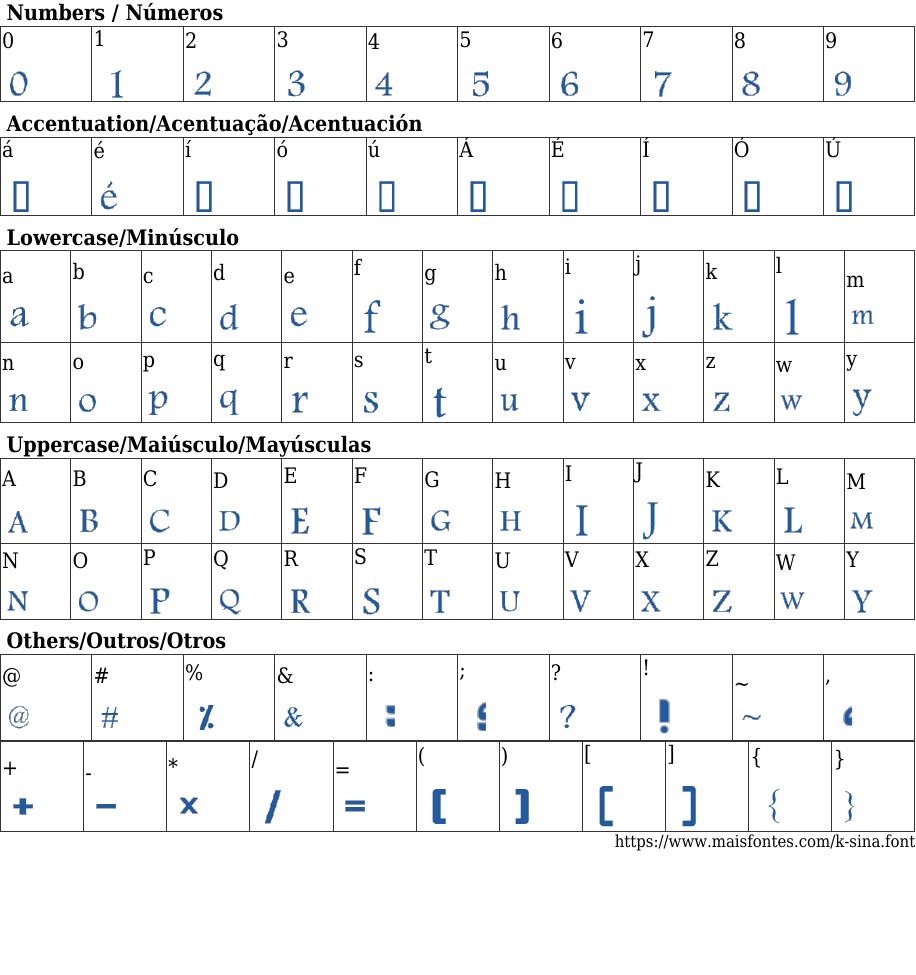 K Sina: Free Font Download | MaisFontes