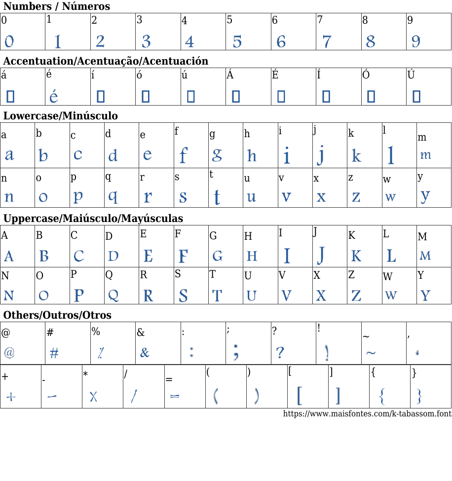 K Tabassom: Baixar Fonte Grátis | MaisFontes