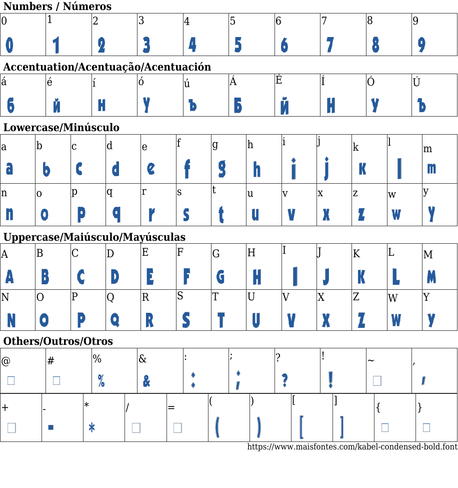 Kabel Condensed Bold Font: Free Download | MaisFontes