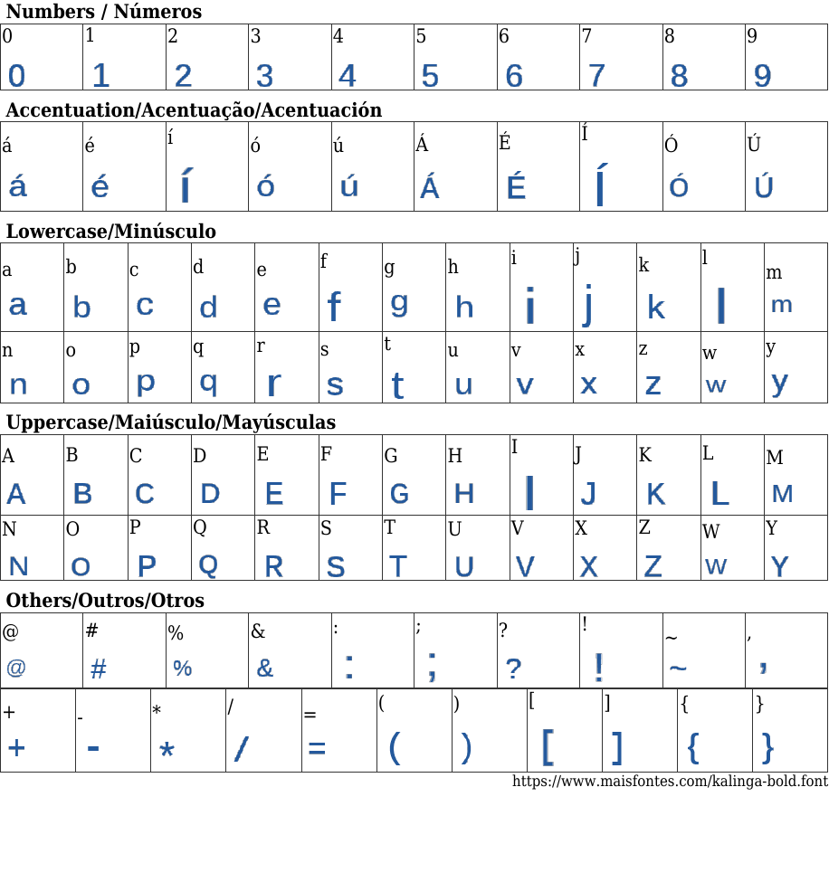Kalinga Bold: Free Font Download | MaisFontes