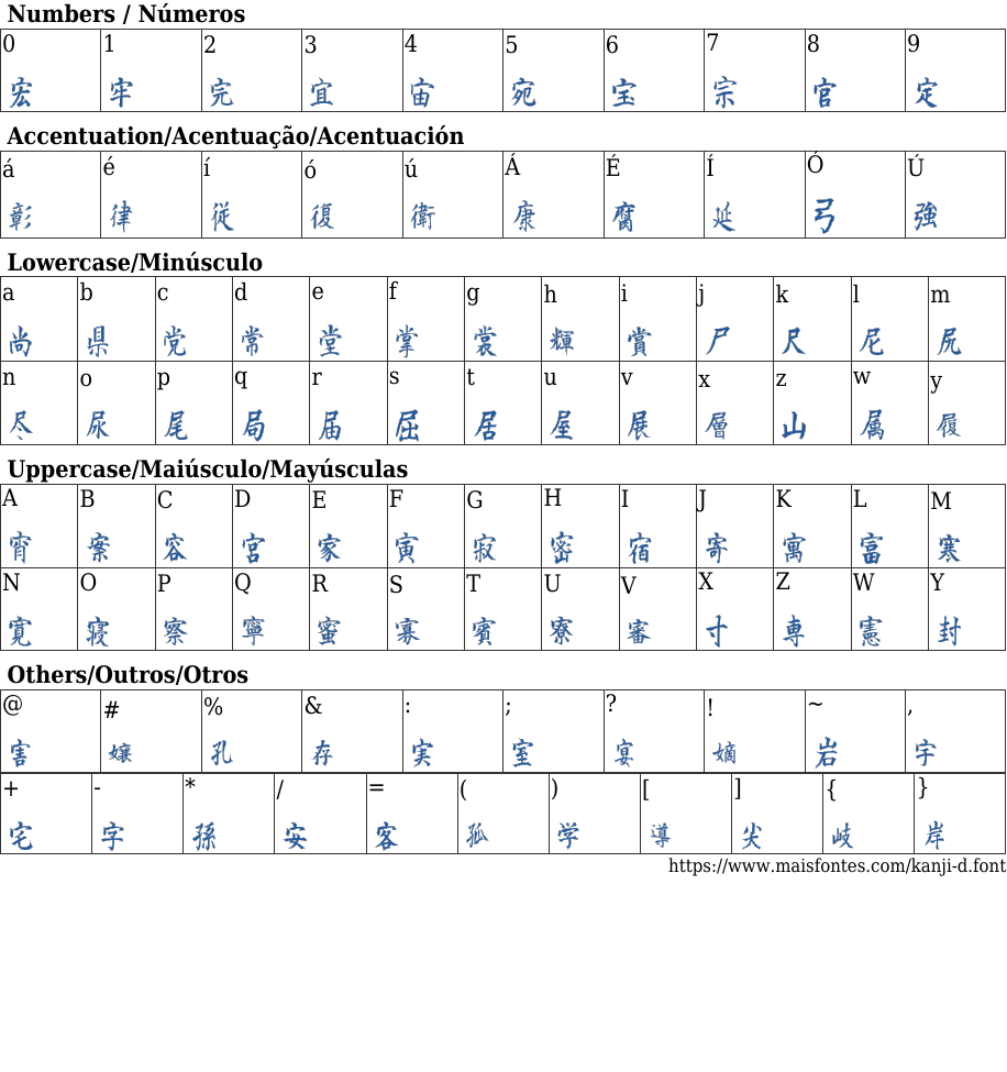 Kanji D: Free Font Download | MaisFontes